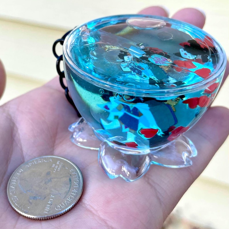 The Right Teacup // Liquid Acrylic Teacup Charm - Etsy