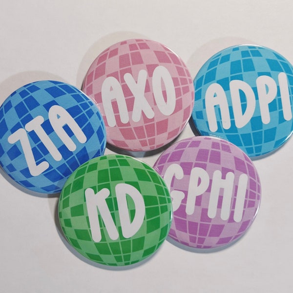 Sorority Buttons - Etsy