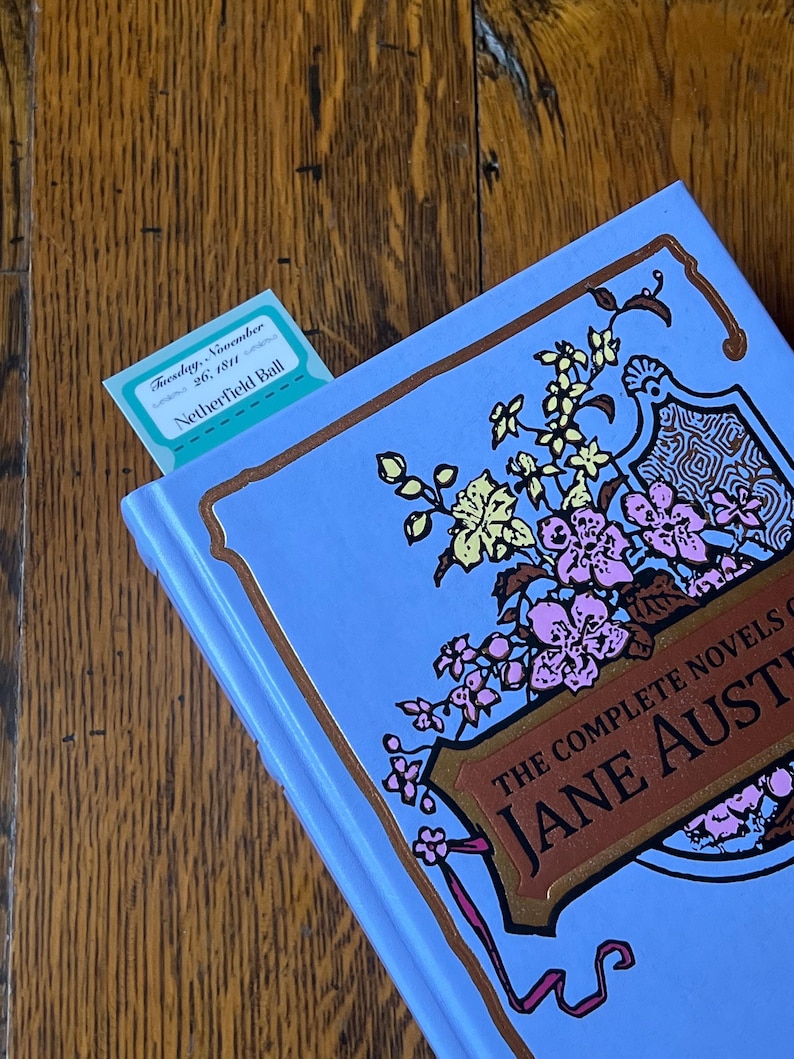 Pride and Prejudice Netherfield Ball Glossy Bookmarks (jane Austen) - Etsy