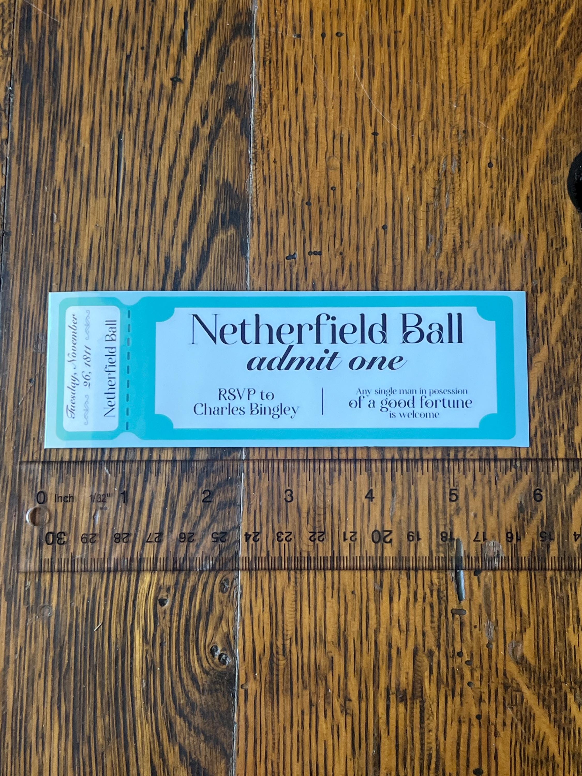 Pride and Prejudice Netherfield Ball Glossy Bookmarks (jane Austen) - Etsy