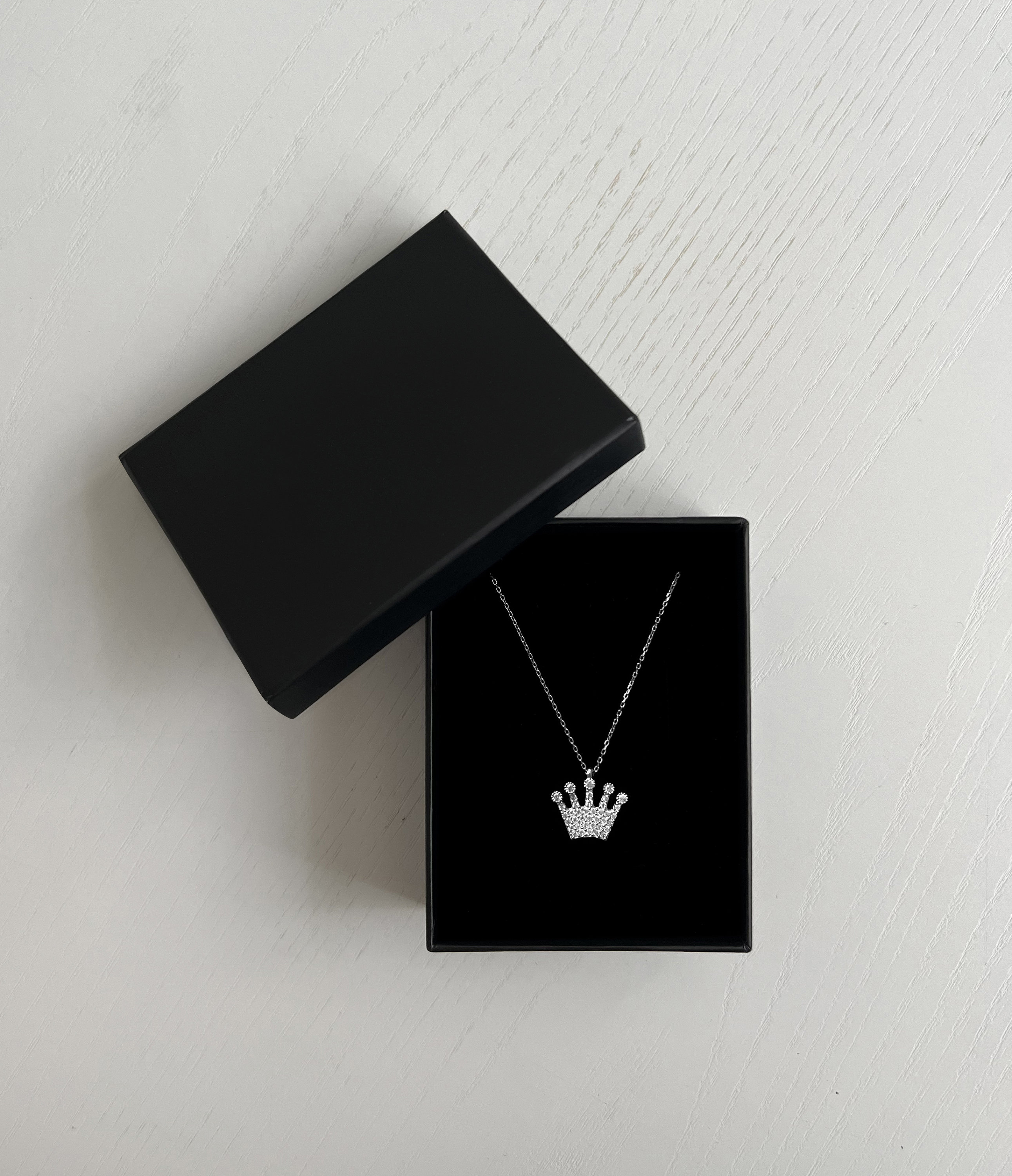 Silver Crown Necklace, King Crown Necklace, Queen Crown Necklace, Crown ...