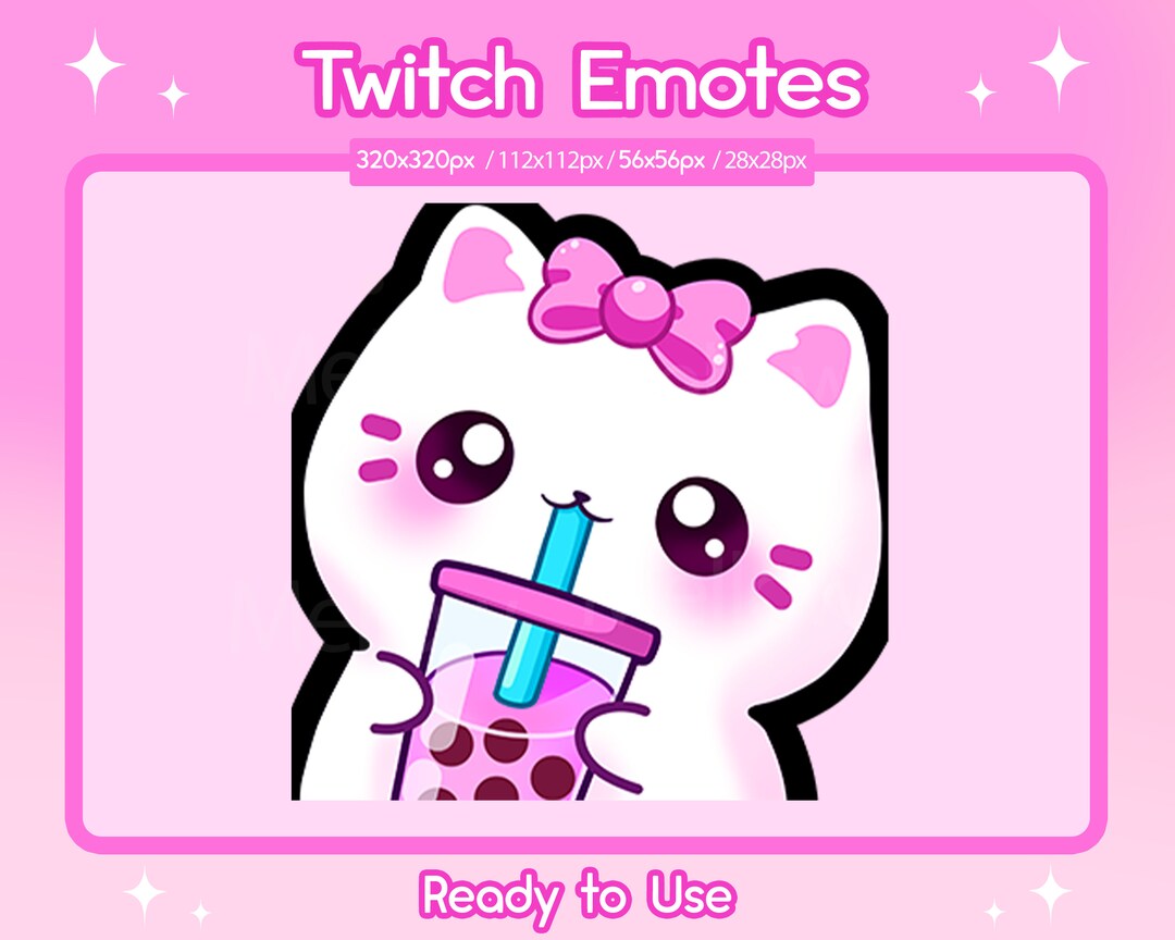 Emote de gato de Twitch / Emote de Twitch de Kawaii / Lindo / - Etsy México