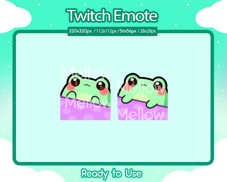Frog Animated Emote for Twitch | Bongo Emote | Cute Emote | Youtube ...