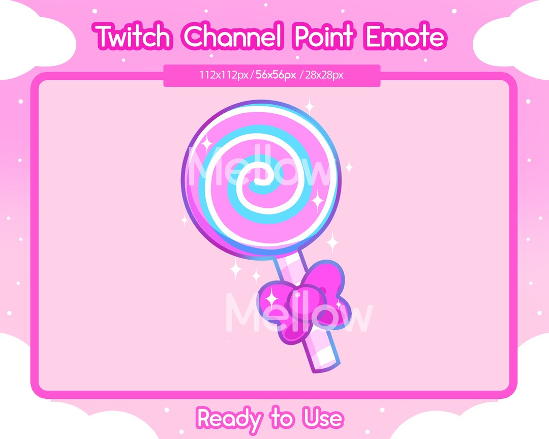 Lollipop Channel Point Emote for Twitch | Reward Candy | Redeem Point ...