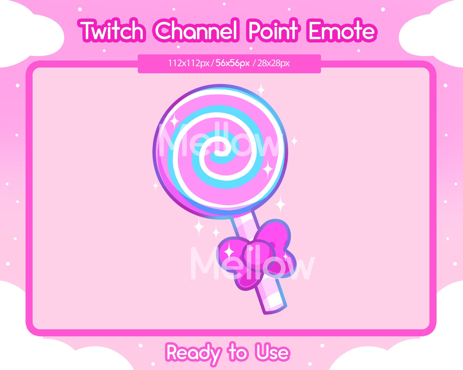 Lollipop Channel Point Emote for Twitch | Reward Candy | Redeem Point ...