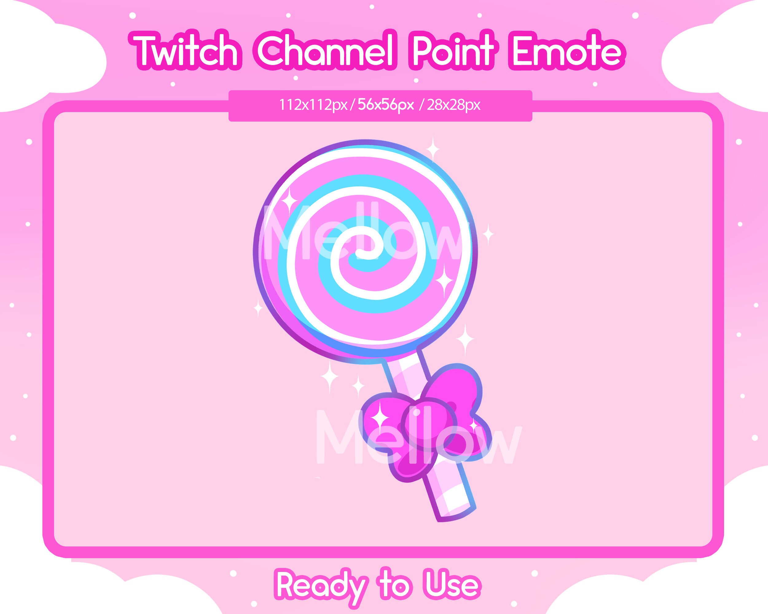 Lollipop Channel Point Emote for Twitch | Reward Candy | Redeem Point ...