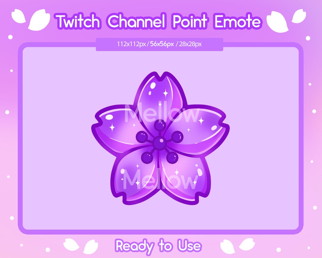 Twitch Sakura Channel Point Emote Cherry Blossom Emote - Etsy