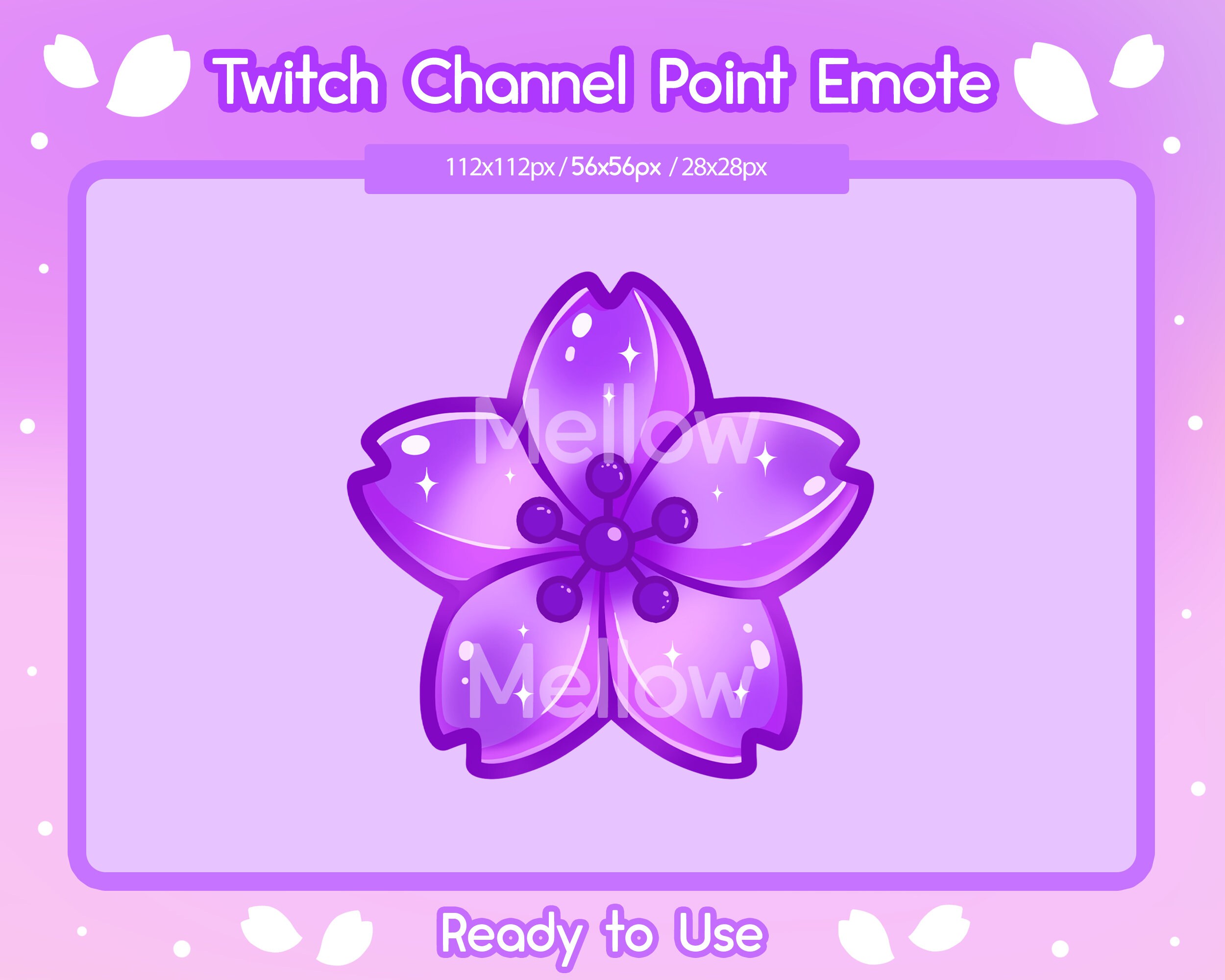 Twitch Sakura Channel Point Emote Cherry Blossom Emote - Etsy