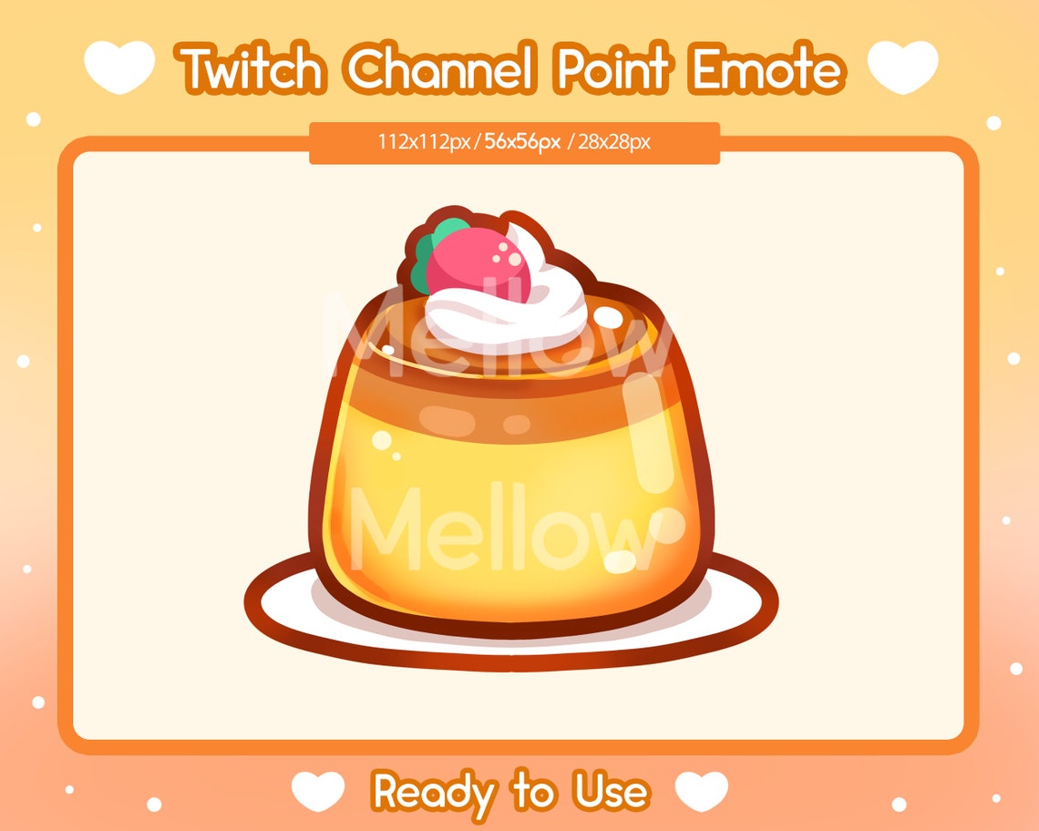 Pudding Channel Point for Twitch, Redeem Point, Reward Point Dessert ...