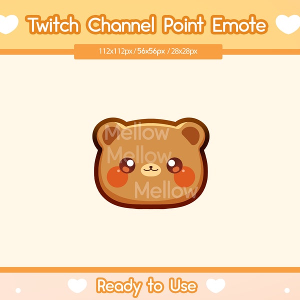 Twitch Channel Point Bear - Etsy