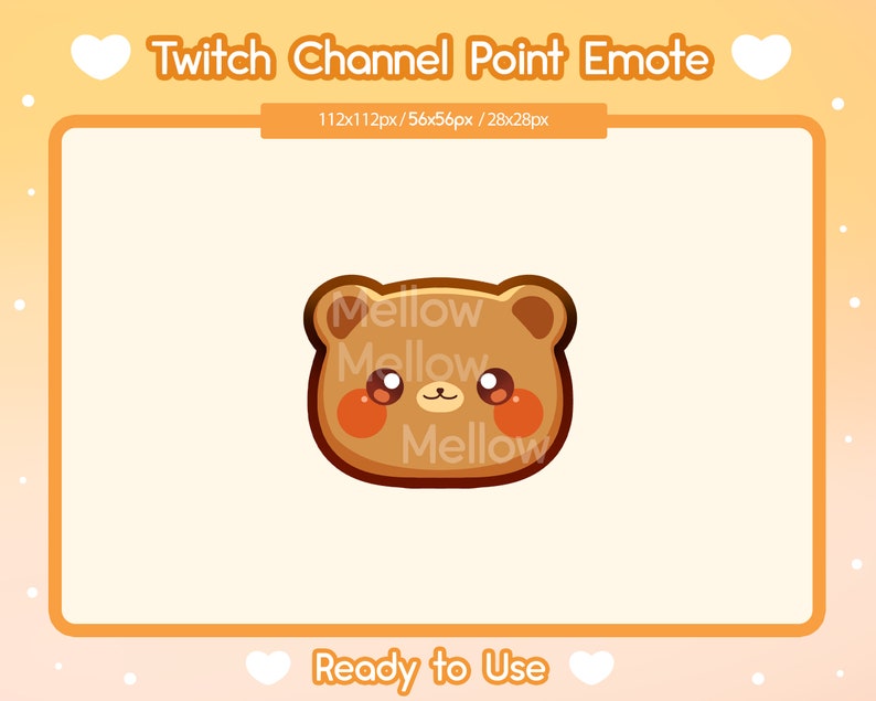 Bear Channel Point Emote for Twitch | Brown Bear Emote | Twitch ...