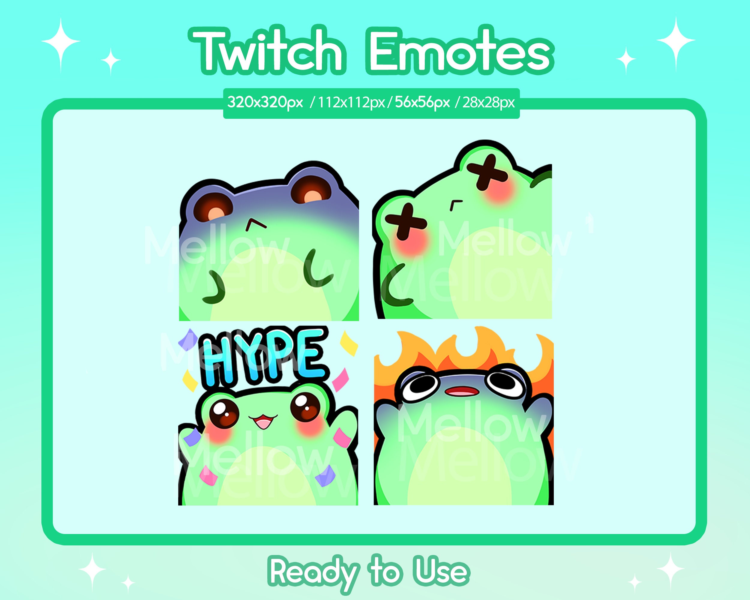 Twitch Frog Emotes twitch and Discord Cute Frog Chibi Emotes - Etsy ...