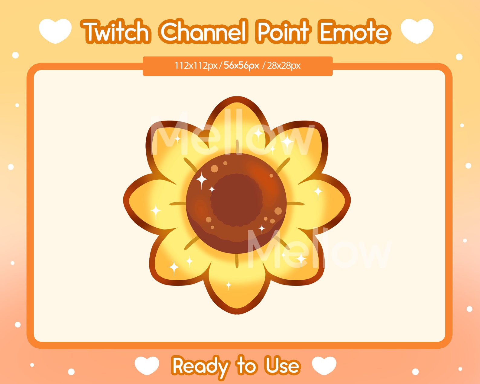Channel Point for Twitch Sunflower Channel Point Emote - Etsy