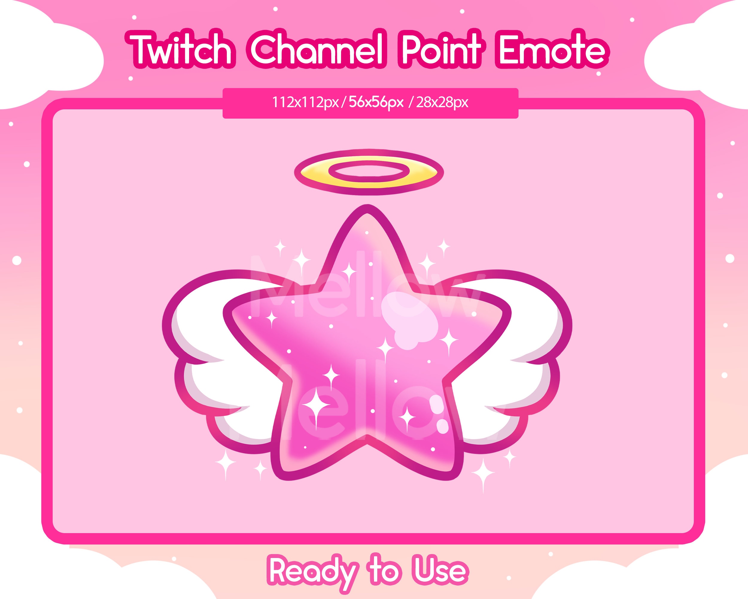 Star Channel Point for Twitch Star Wings Star Angel Reward - Etsy