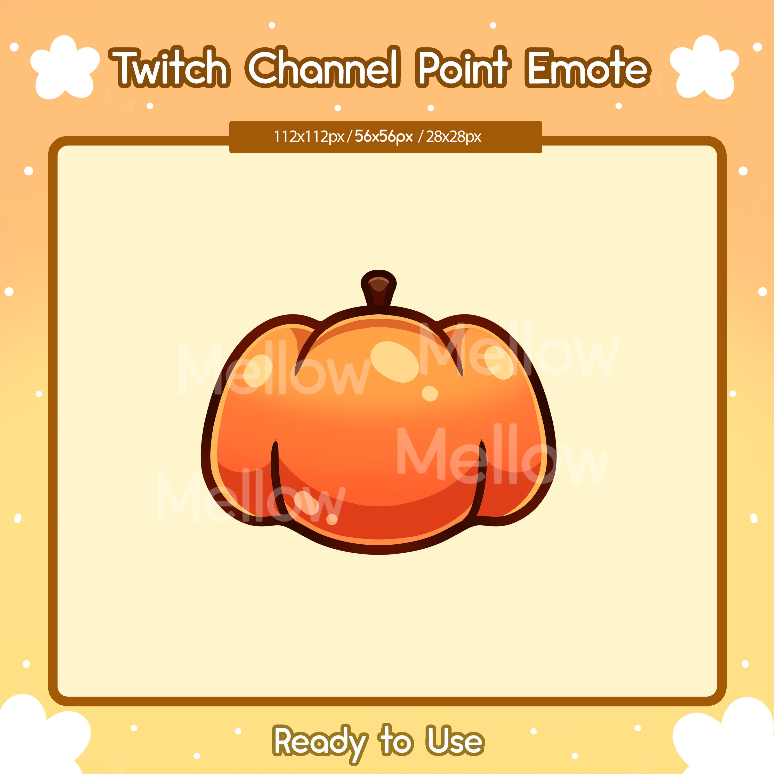 Fall Theme Twitch Channel Point Emote | Kawaii | Halloween | Pumpkin ...