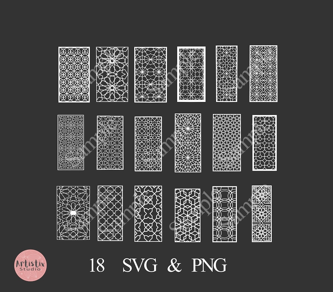 Panel Collection, Decorative Panel SVG for Cricut Silhouette Files ...