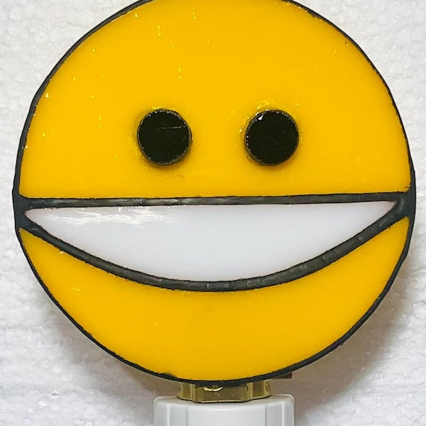 Smiley Face Stained Glass - Etsy