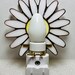 Daisy Stain Glass Night Light With Switch Control and Bulb - Etsy
