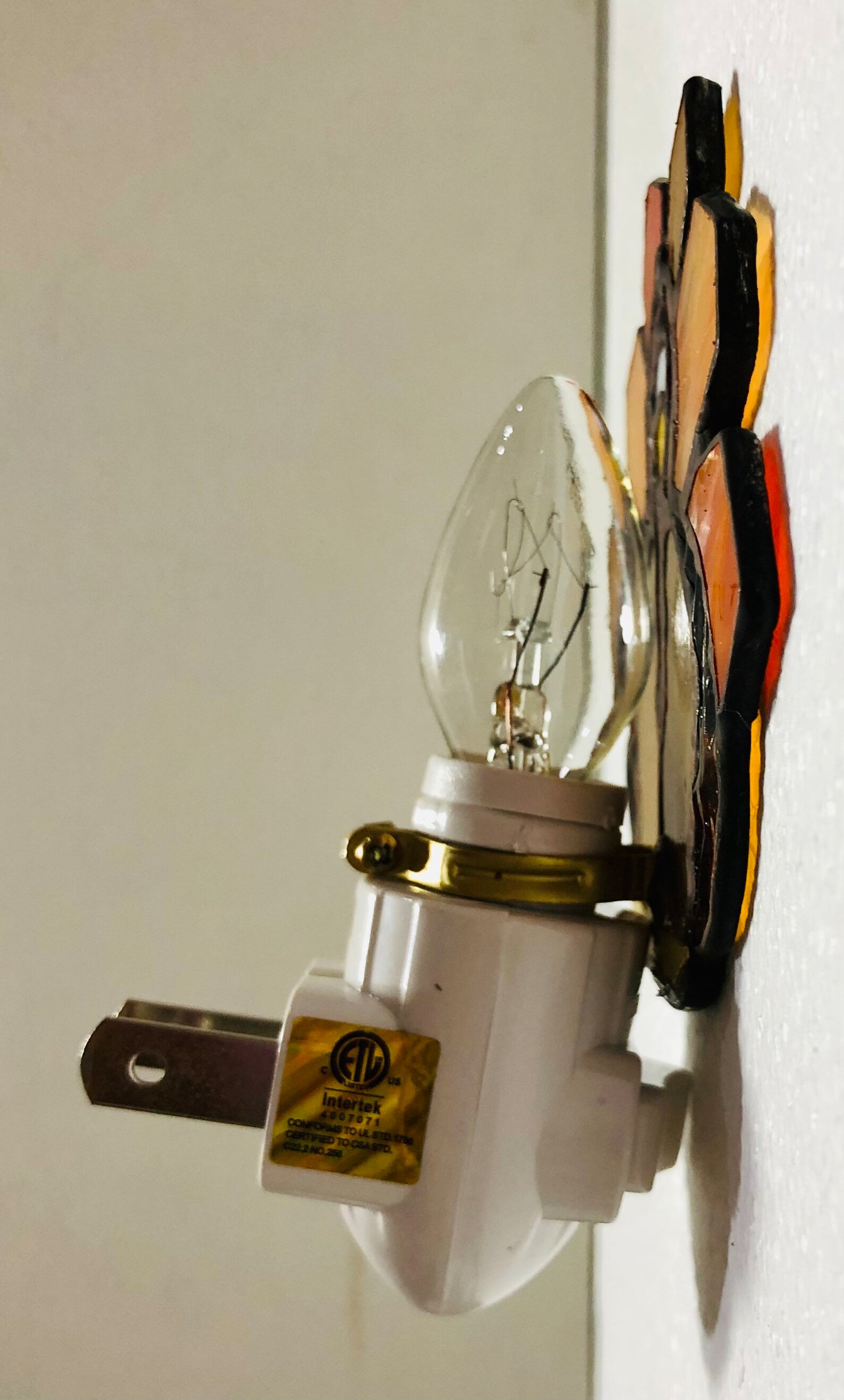 Turkey Stain Glass Night Light With Switch Control and Bulb - Etsy