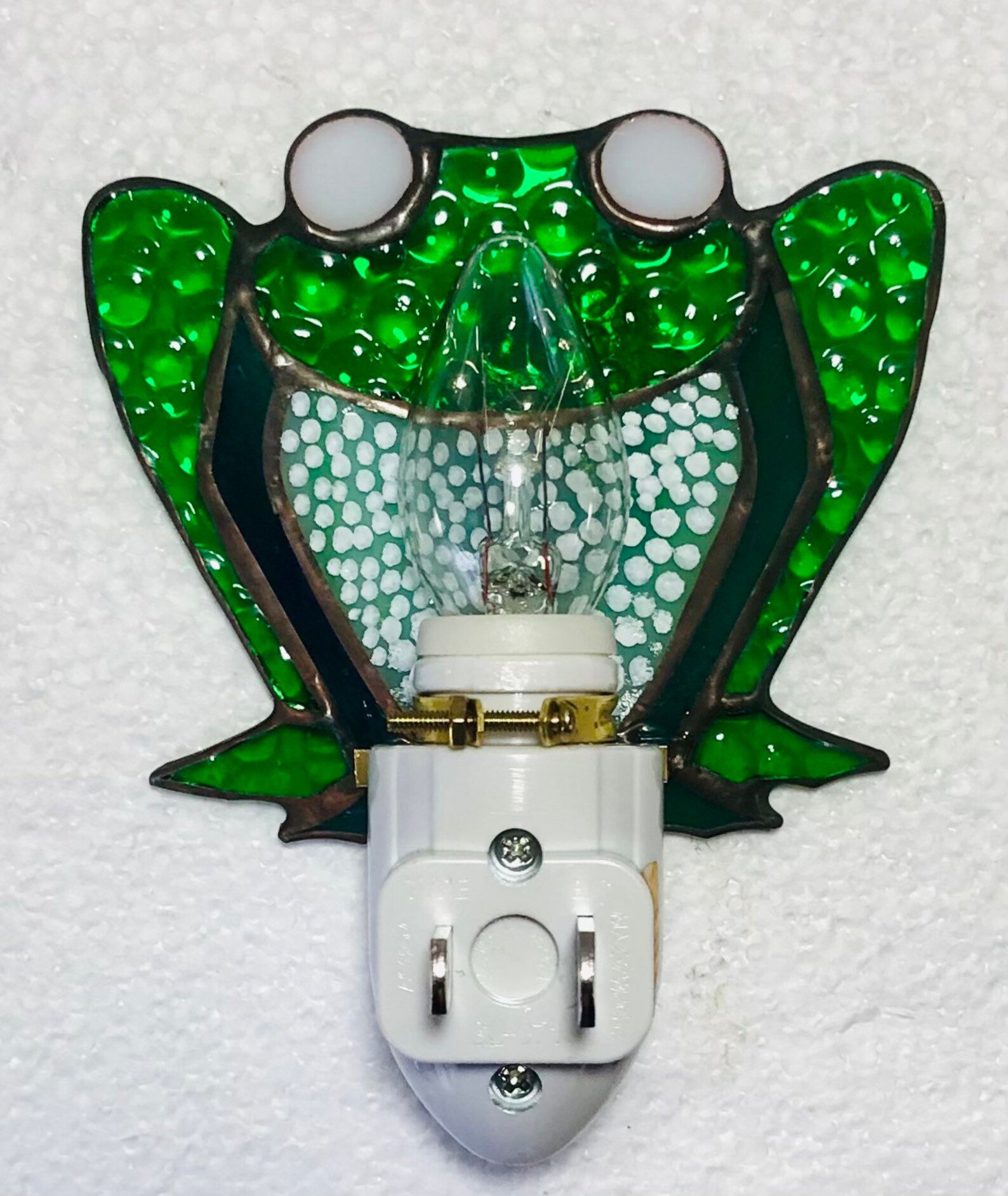 Frog Stain Glass Night Light With Switch Control and Bulb - Etsy