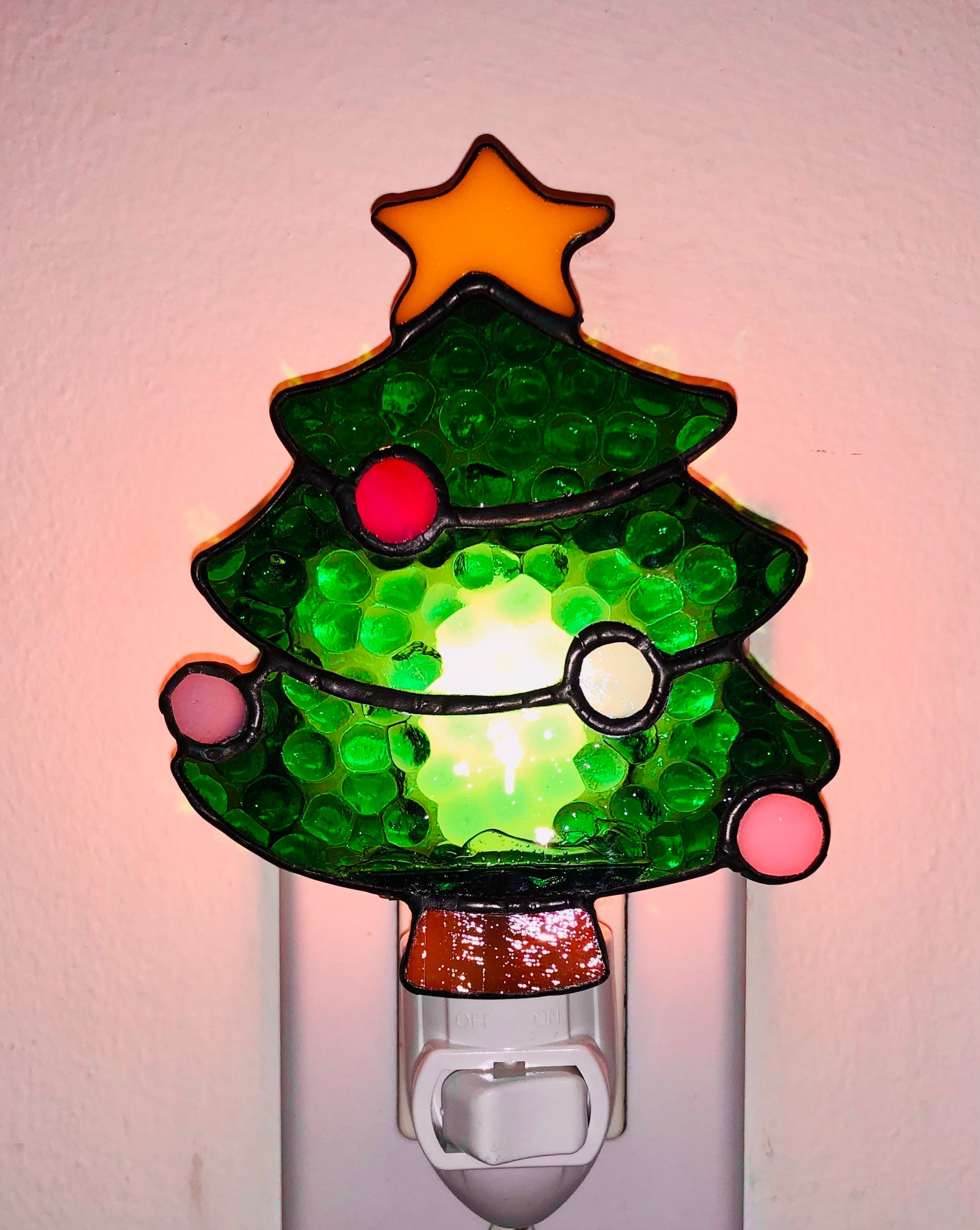 Christmas Tree Nightlight With Switch Control and Bulb - Etsy
