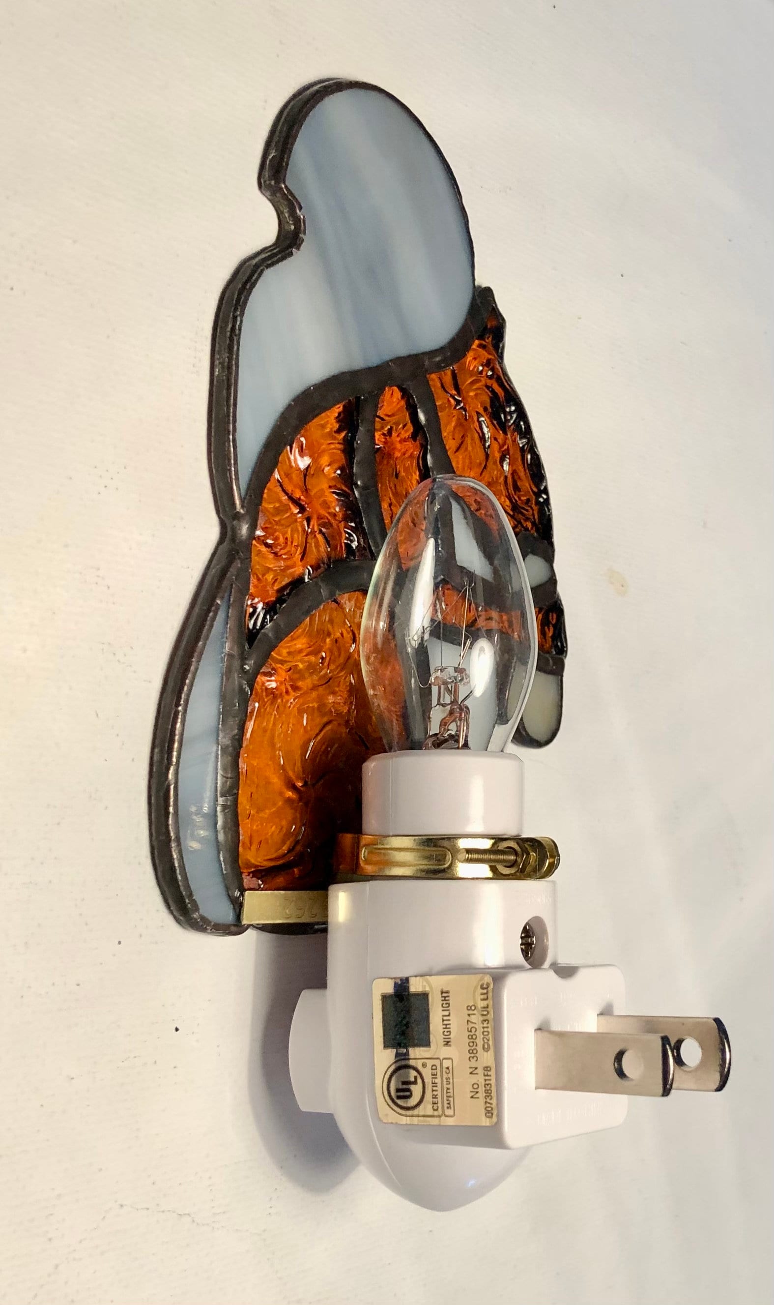 Squirrel Stain Glass Night Light With Switch Control and Bulb - Etsy