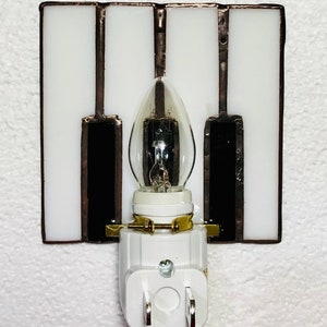 Piano Keyboard Stain Glass Night Light With Switch Control and Bulb - Etsy