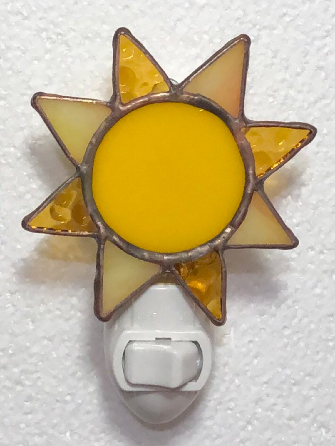 Sunshine Stain Glass Night Light With Switch Control and Bulb - Etsy