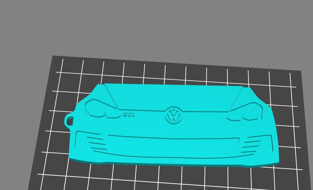STL File Vw Golf 7 Gti Keychain,car Keychain , Vw Keychain,golf 7 ...
