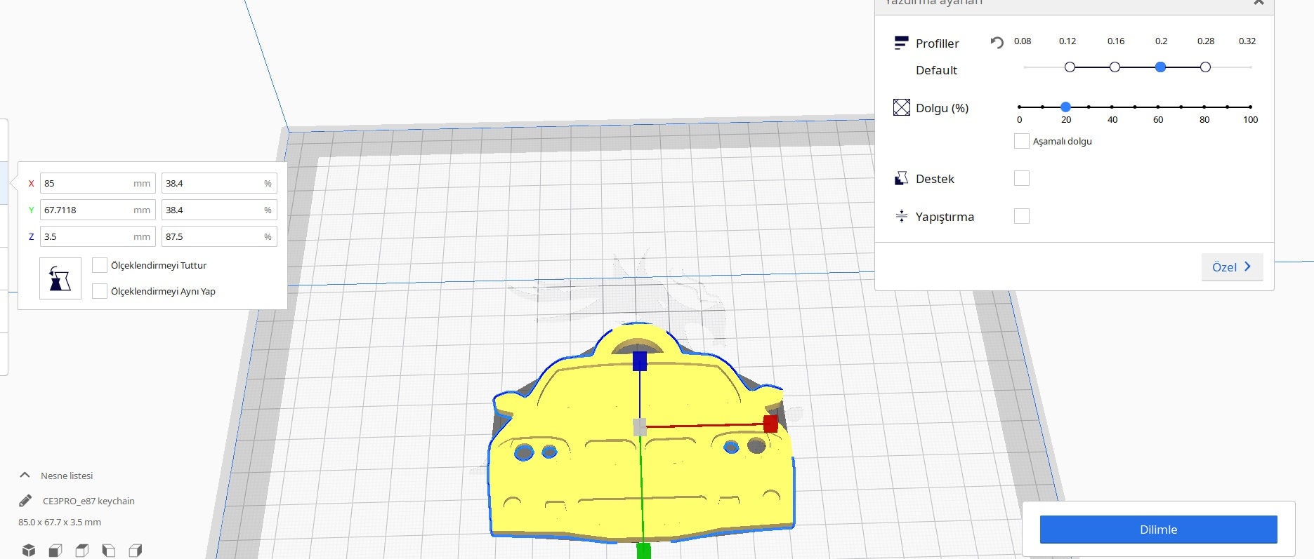 Stl/ Step/solidworks File E87 Keychain,car Keychain ,E81 ,E82,BMW ...