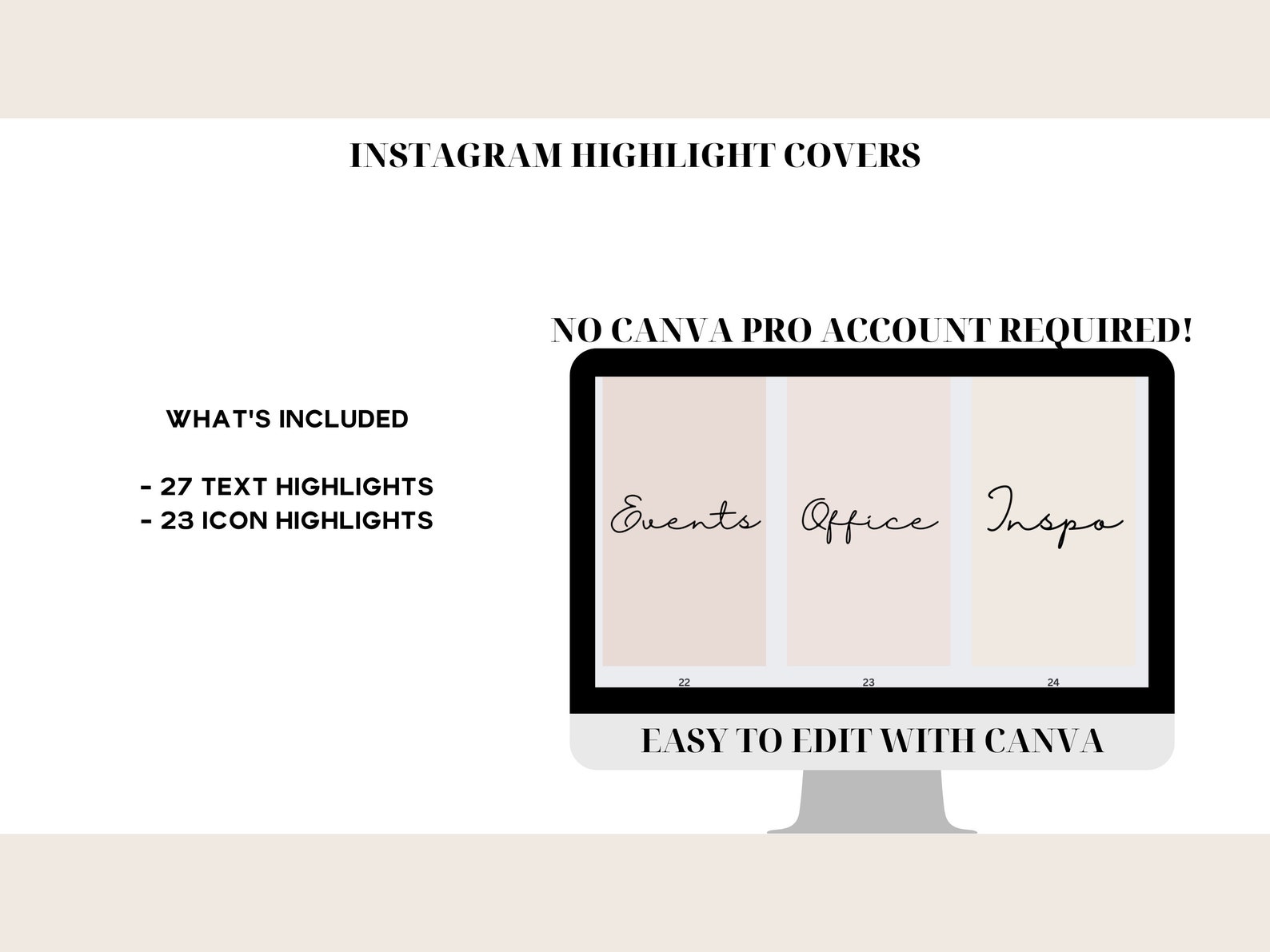 Modern/minimalist Instagram Highlight Covers Highlight Icons - Etsy