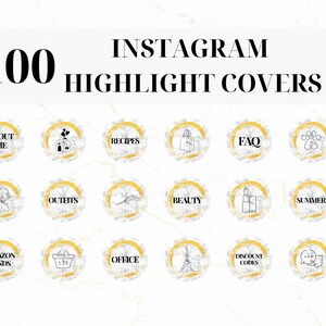 Marble Gold Instagram Highlight Covers, Highlight Icons, Instagram ...