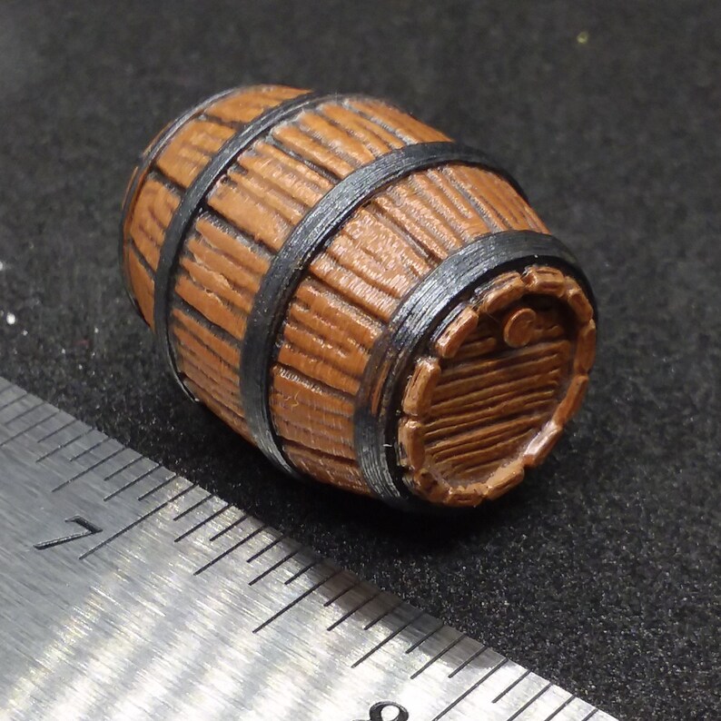 BARREL, Hand Painted, DND, D&D, Scatter Terrain, Miniature, Tavern ...