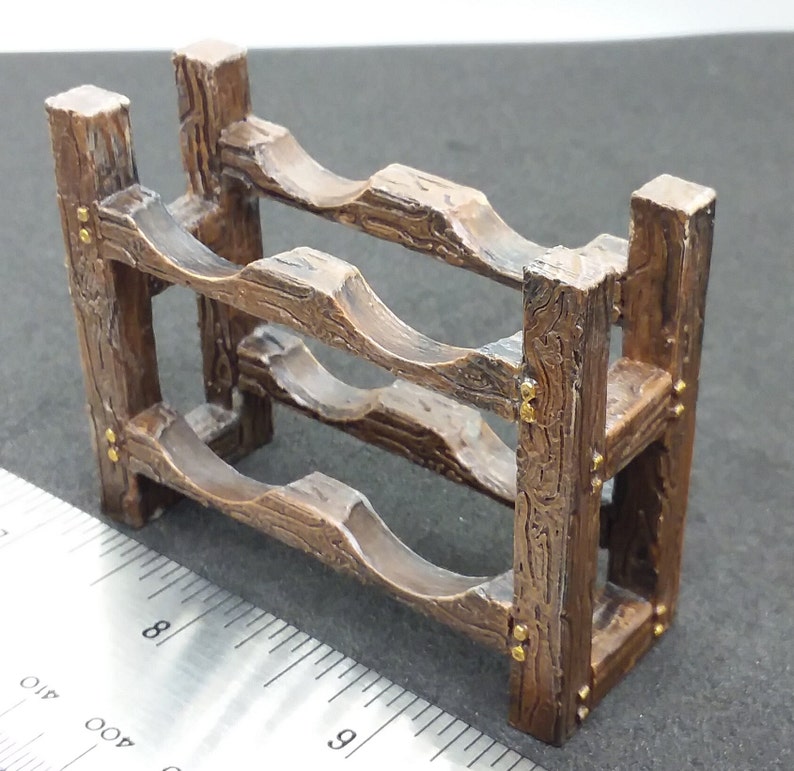 Barrel Shelf, DND, D&D, Scatter Terrain, Hand Painted, Miniature ...