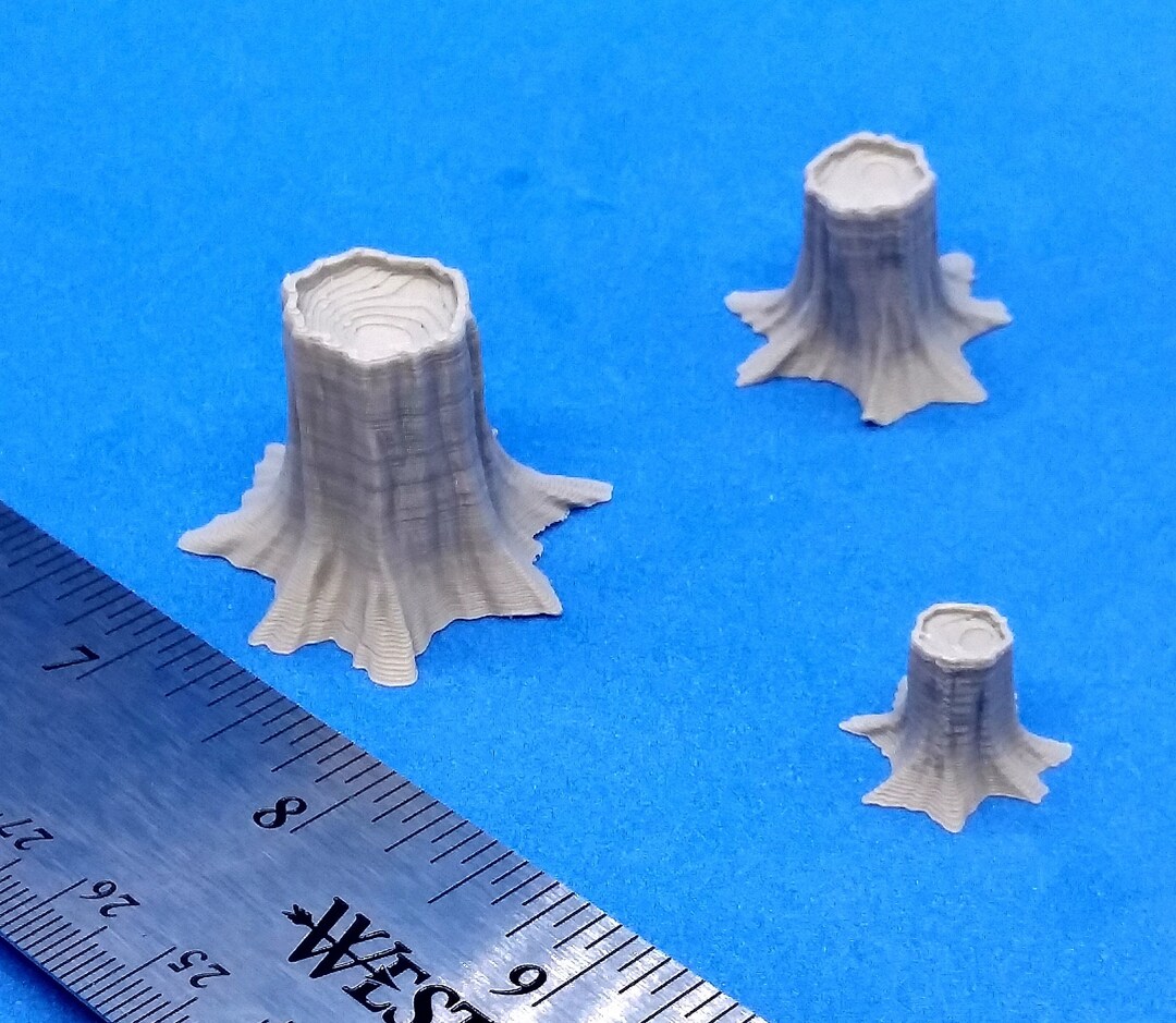 TREE Stump, DND, D&D, Scatter Terrain, Unpainted, Miniature, Forest ...