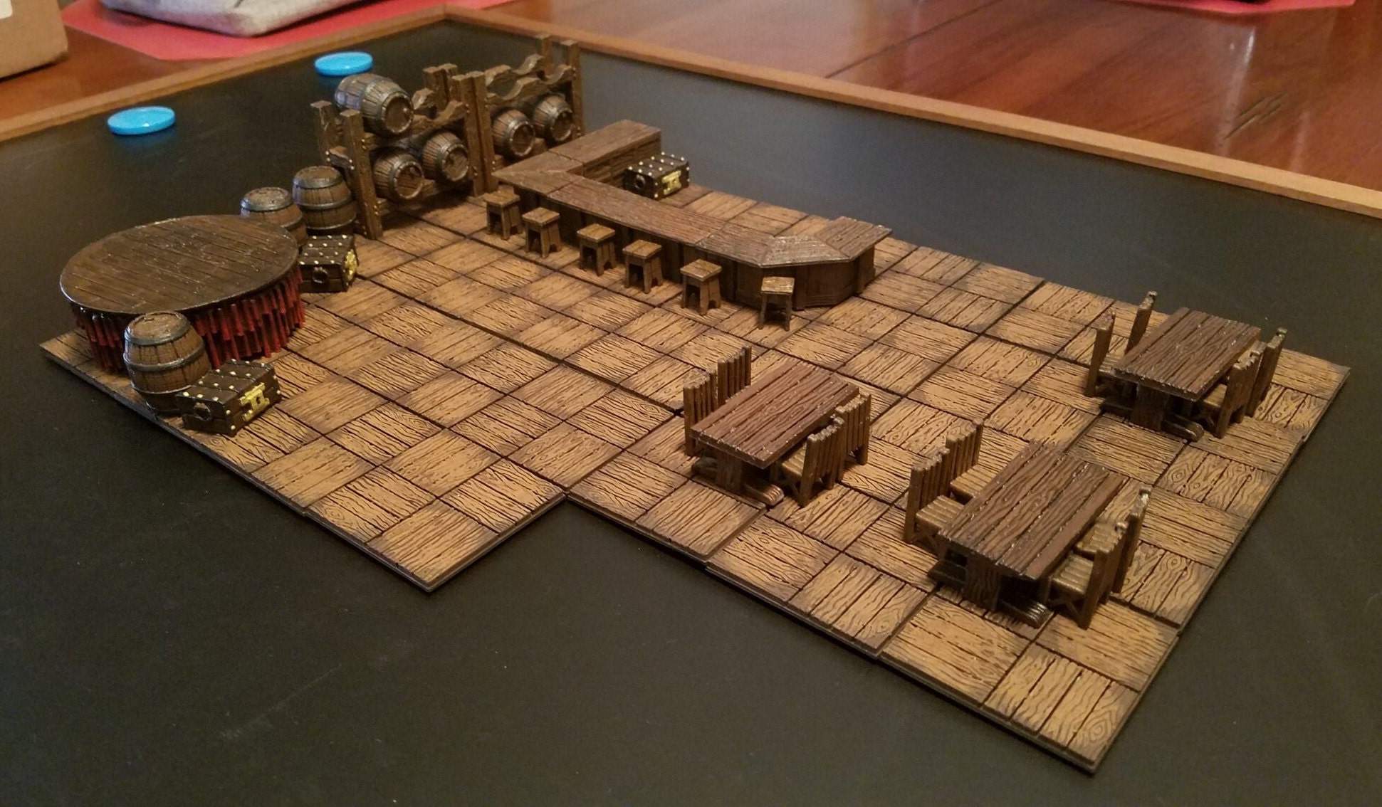 Barrel Shelf, DND, D&D, Scatter Terrain, Hand Painted, Miniature ...