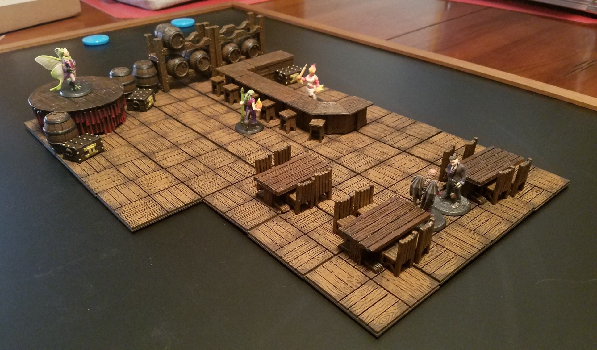 Tavern Set, DND, D&D, Scatter Terrain, Hand Painted, Miniature, Tavern ...
