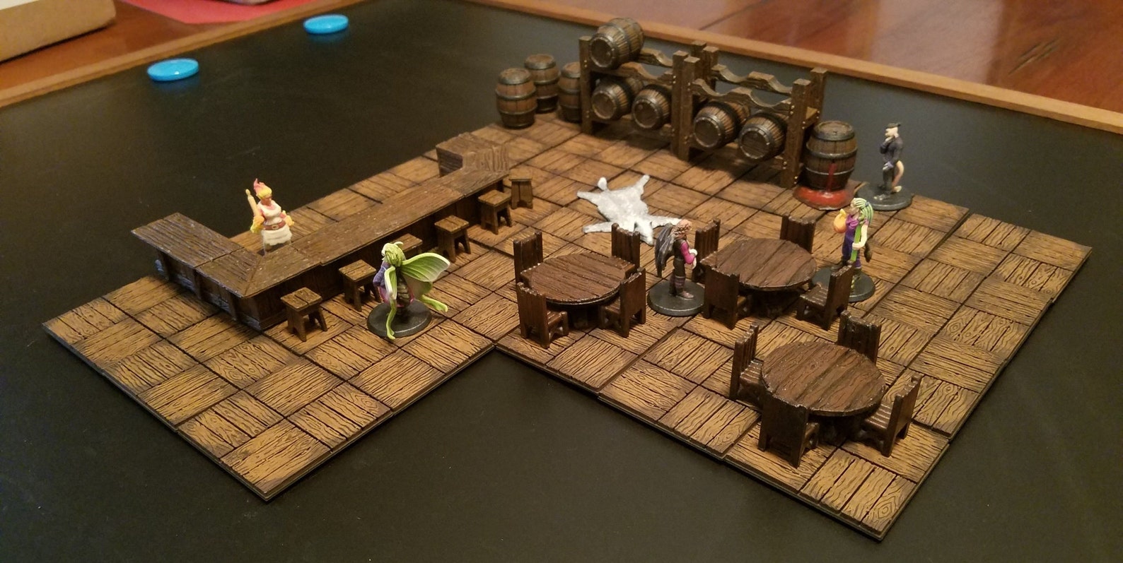 Tavern Set, DND, D&D, Scatter Terrain, Hand Painted, Miniature, Tavern ...