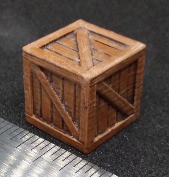 CRATE DND D&D Scatter Terrain Hand Painted Miniature - Etsy