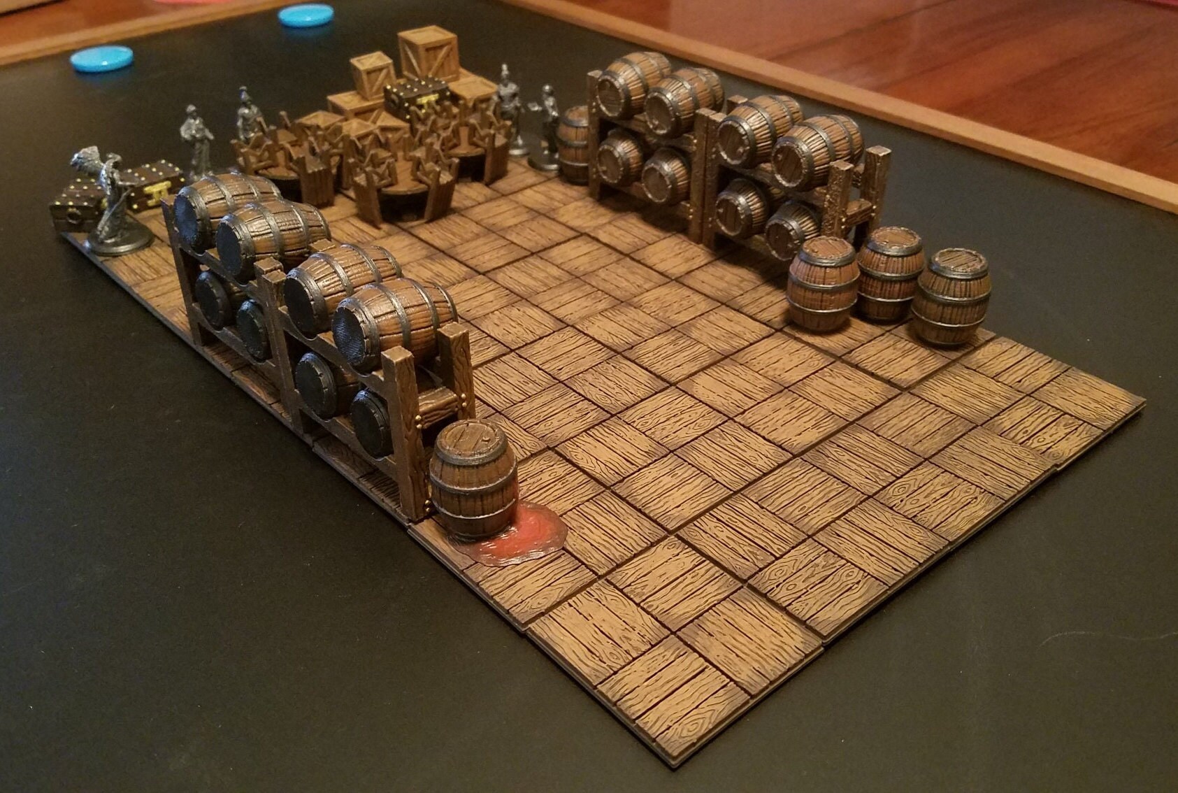 Barrel Shelf, DND, D&D, Scatter Terrain, Hand Painted, Miniature ...