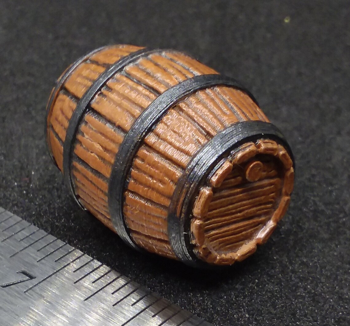 Barrel Shelf, DND, D&D, Scatter Terrain, Hand Painted, Miniature ...