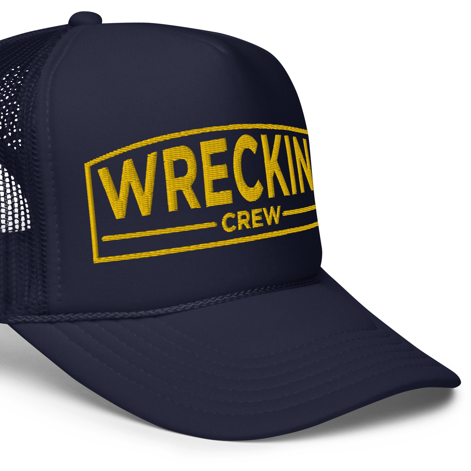 Wrecking Crew Spike Foam Trucker Hat - Etsy
