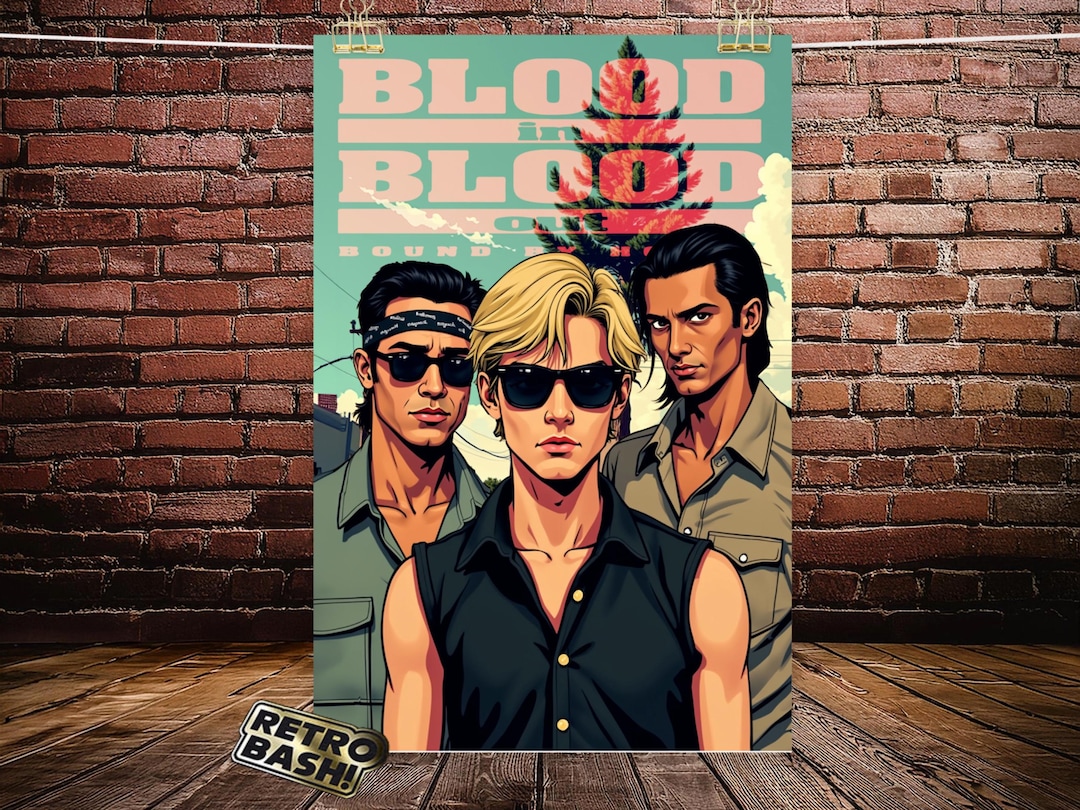 Blood in Blood Out Poster - Miklo, Paco, and Cruz With El Pino Tree - Etsy