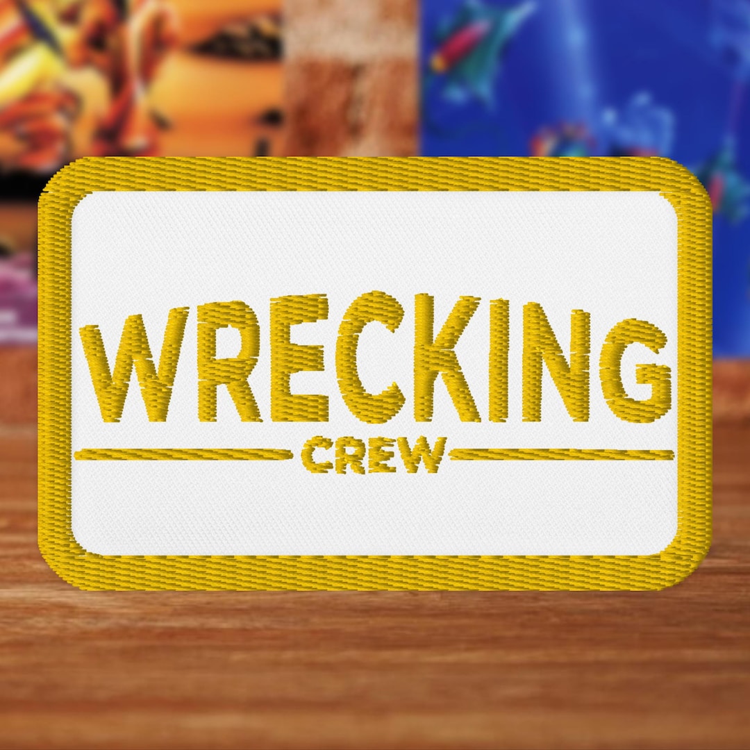 Wrecking Crew 3" Embroidered Patch - Etsy