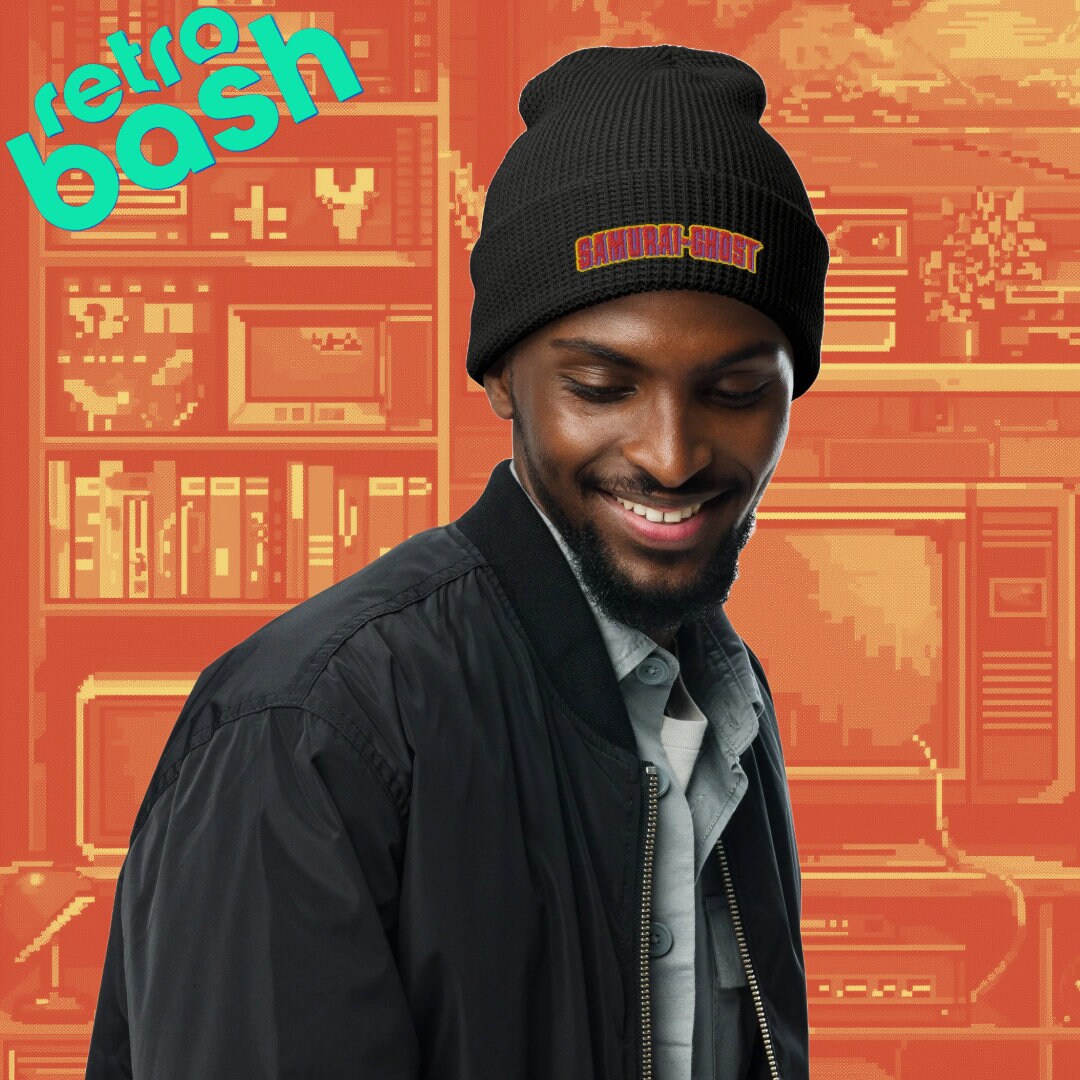 Samurai Ghost Waffle Beanie - Etsy