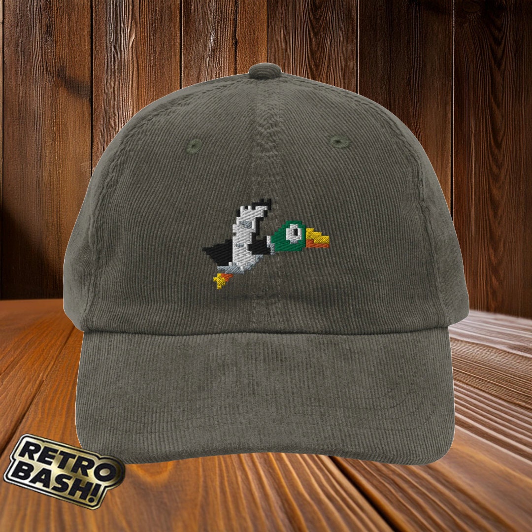 8-bit Duck Hunt Vintage Corduroy Cap - Etsy