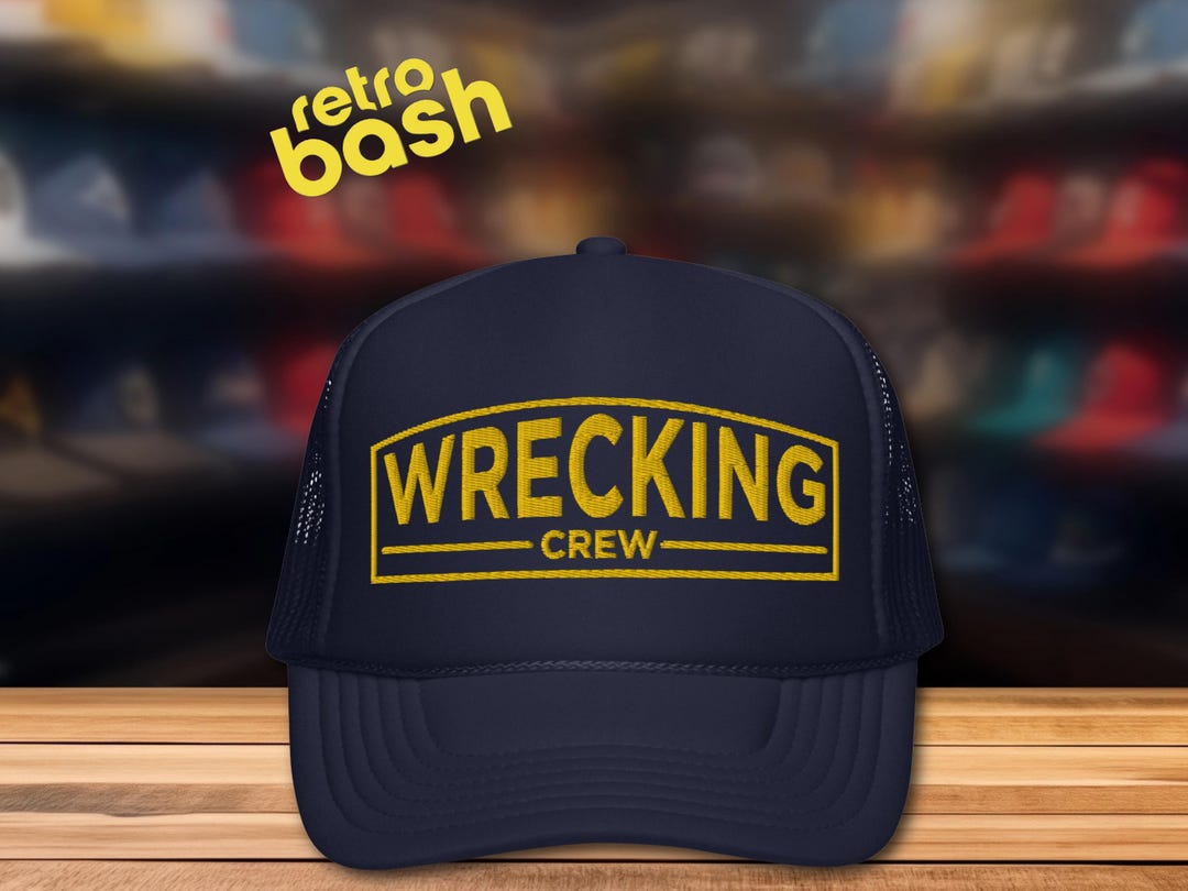 Wrecking Crew Spike Foam Trucker Hat - Etsy