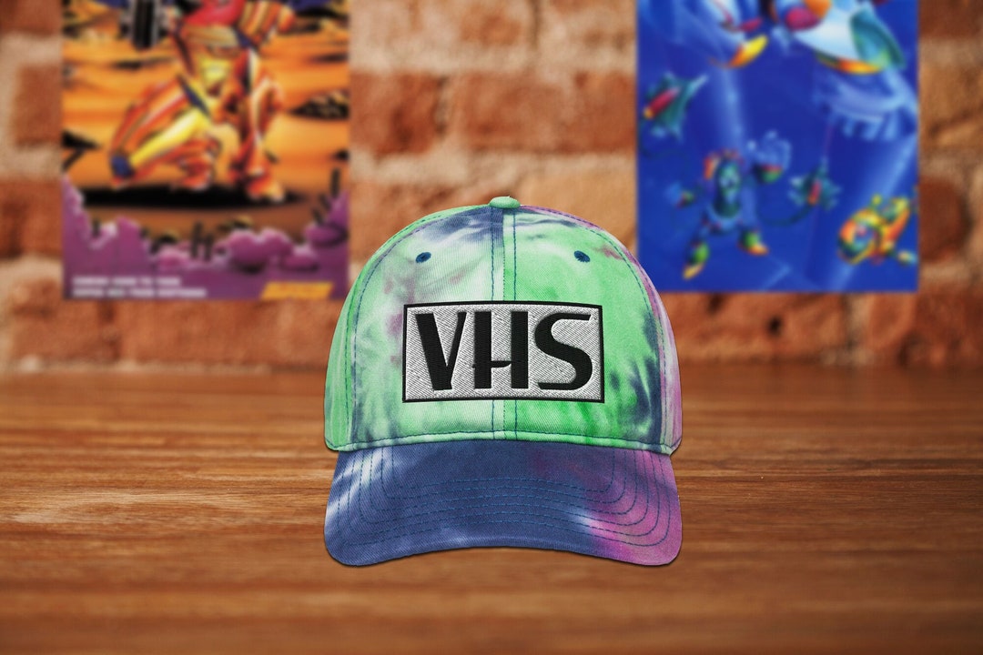 VHS VAPORWARE HAT Tie Dye Hat Dad Retro Vhs Tape Sealed New! - Etsy
