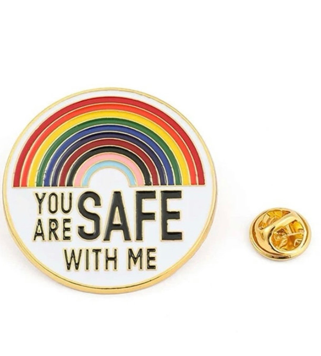 Youre Safe With Me LGBT Pin Badge - Etsy Australia
