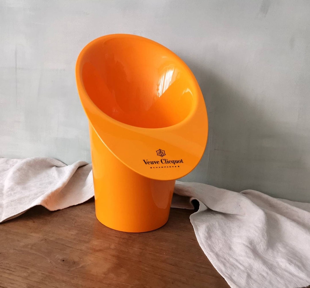 VEUVE CLICQUOT Orange Ice Bucket, Vintage French Champagne Cooler - Etsy